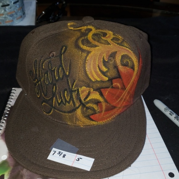 hard luck designs | Accessories | Custom Designed Fitted Hat | Poshmark